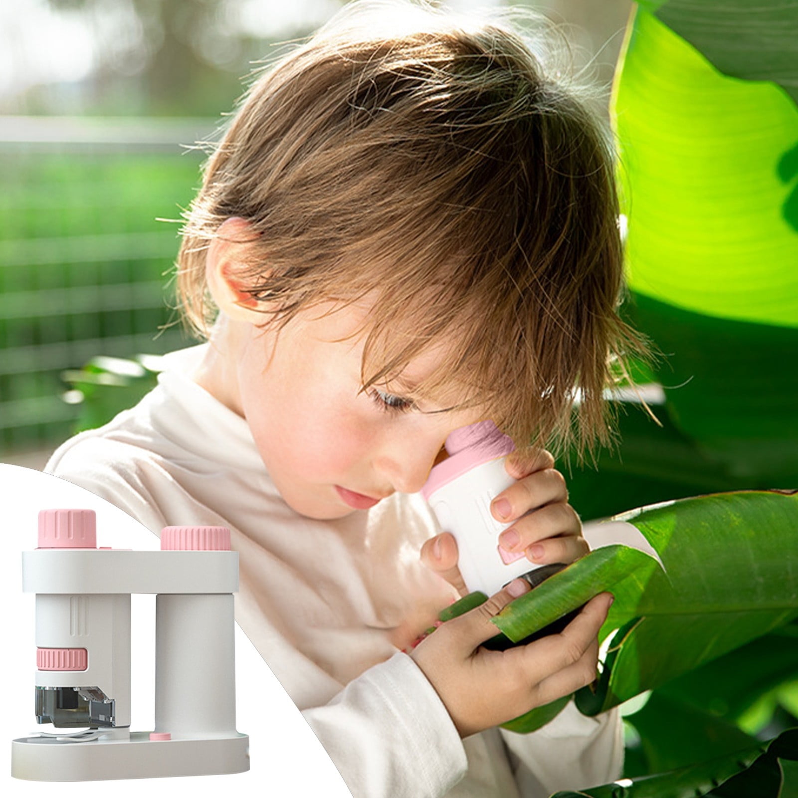 Nololo 80-160X Handheld Mini Microscope with Base LED Biological ...