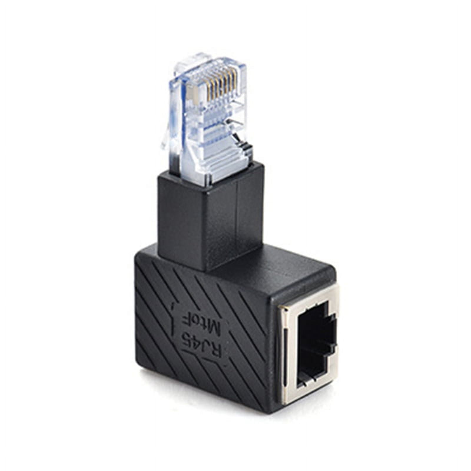 Nololo 90 Degree Ethernet LAN RJ45 Male to Female Right/ Left / Up ...