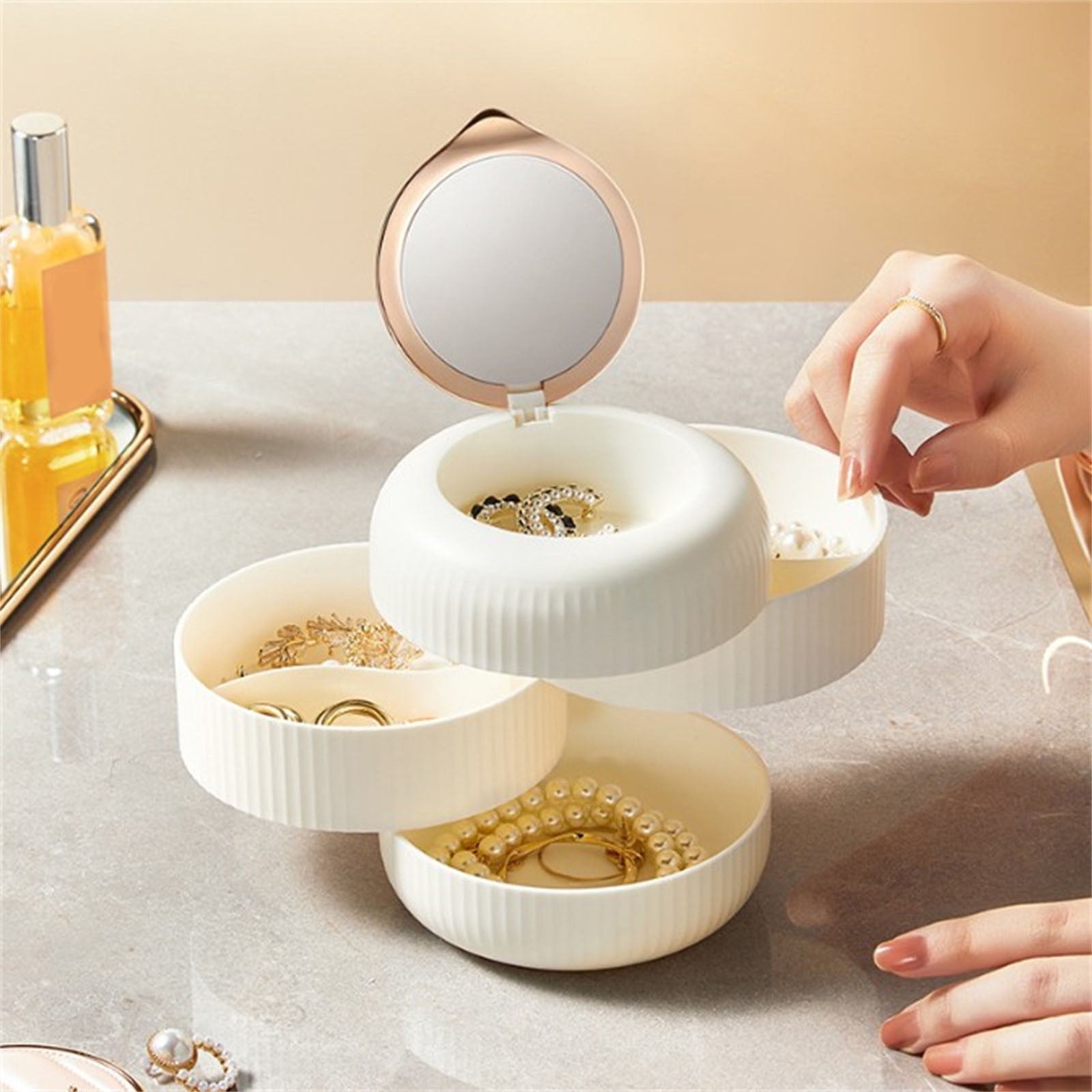 Nololo Advanced Multi Layered Rotating Jewelry Box Dressing Table ...