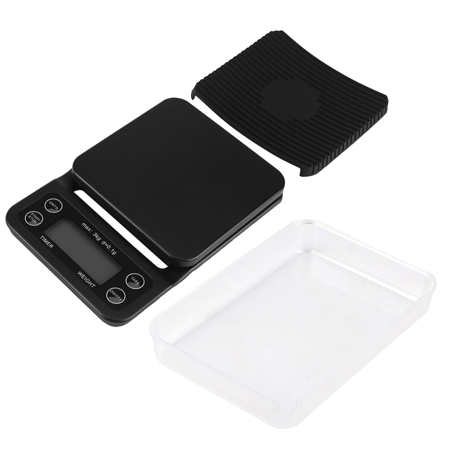 Nololo Báscula digital Alinory digital para alimentos, 3 KG/0,1 g, báscula electrónica LCD ...