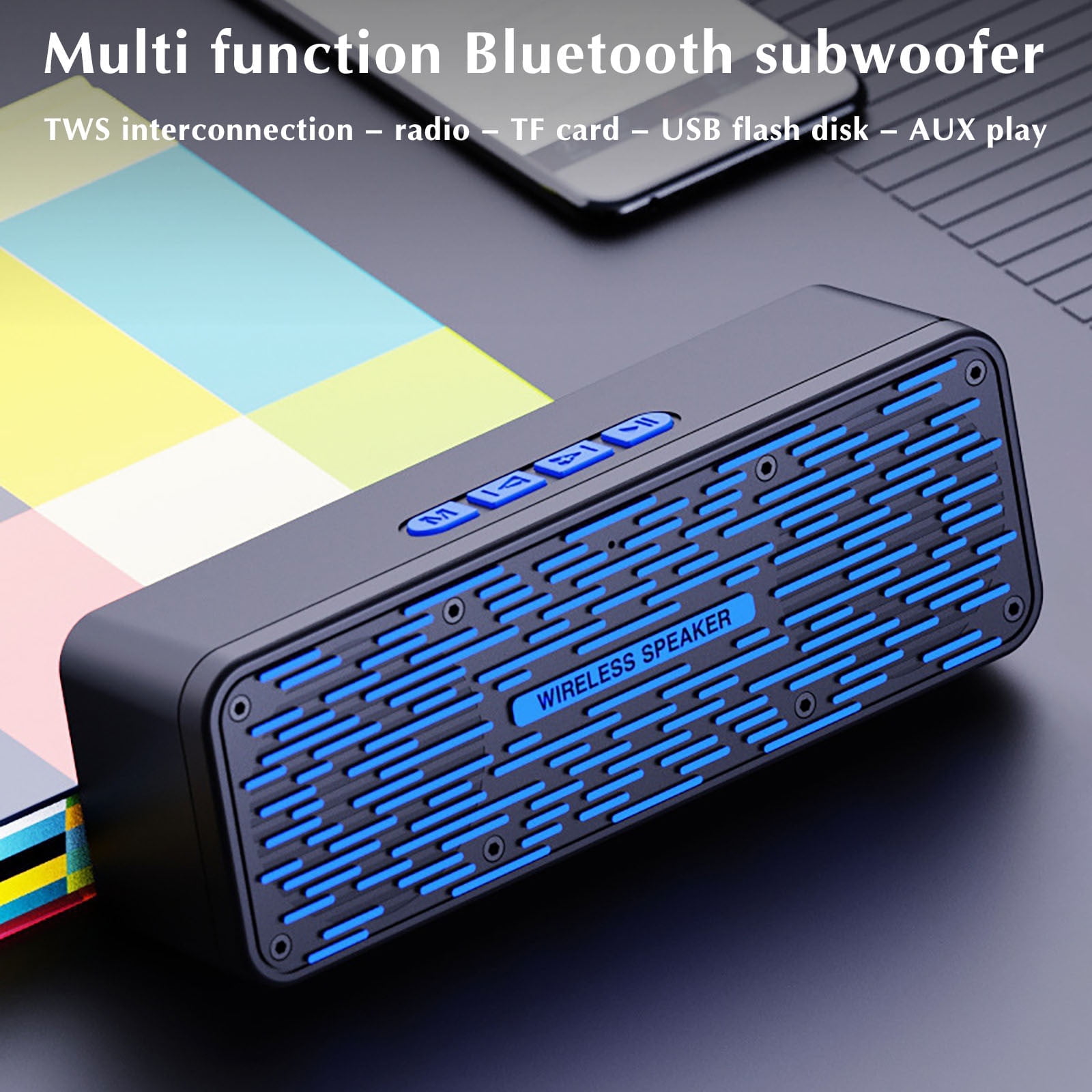 Nololo Back to School S19 Wireless Bluetooth Speaker Subwoofer outdoor ...