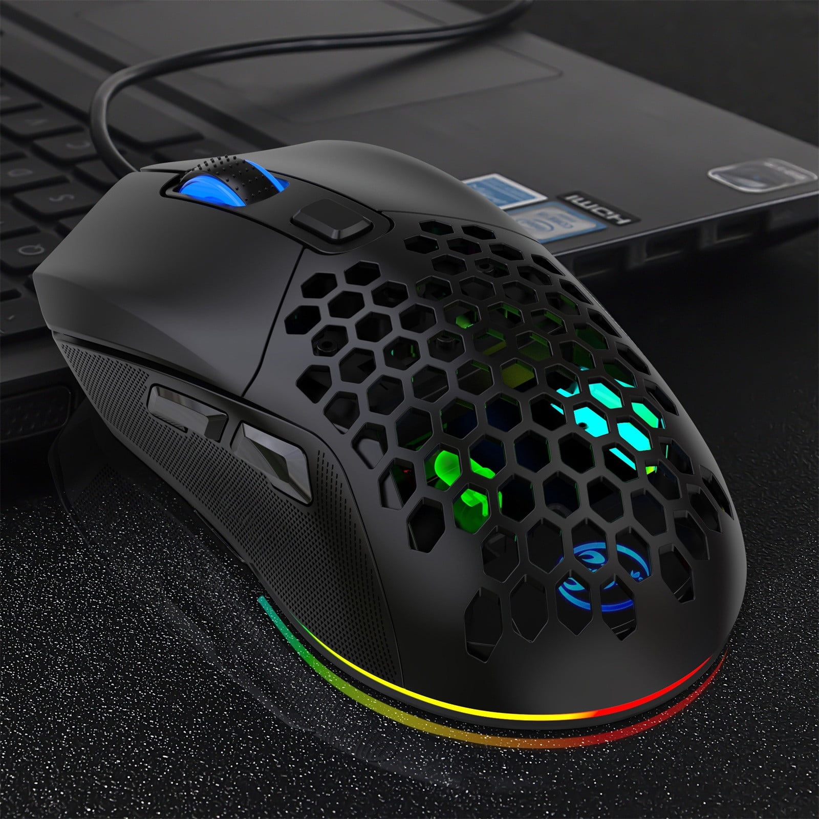 Nololo Back to School Wired Gaming Mouse 7200 Dpi Programmable Wired ...