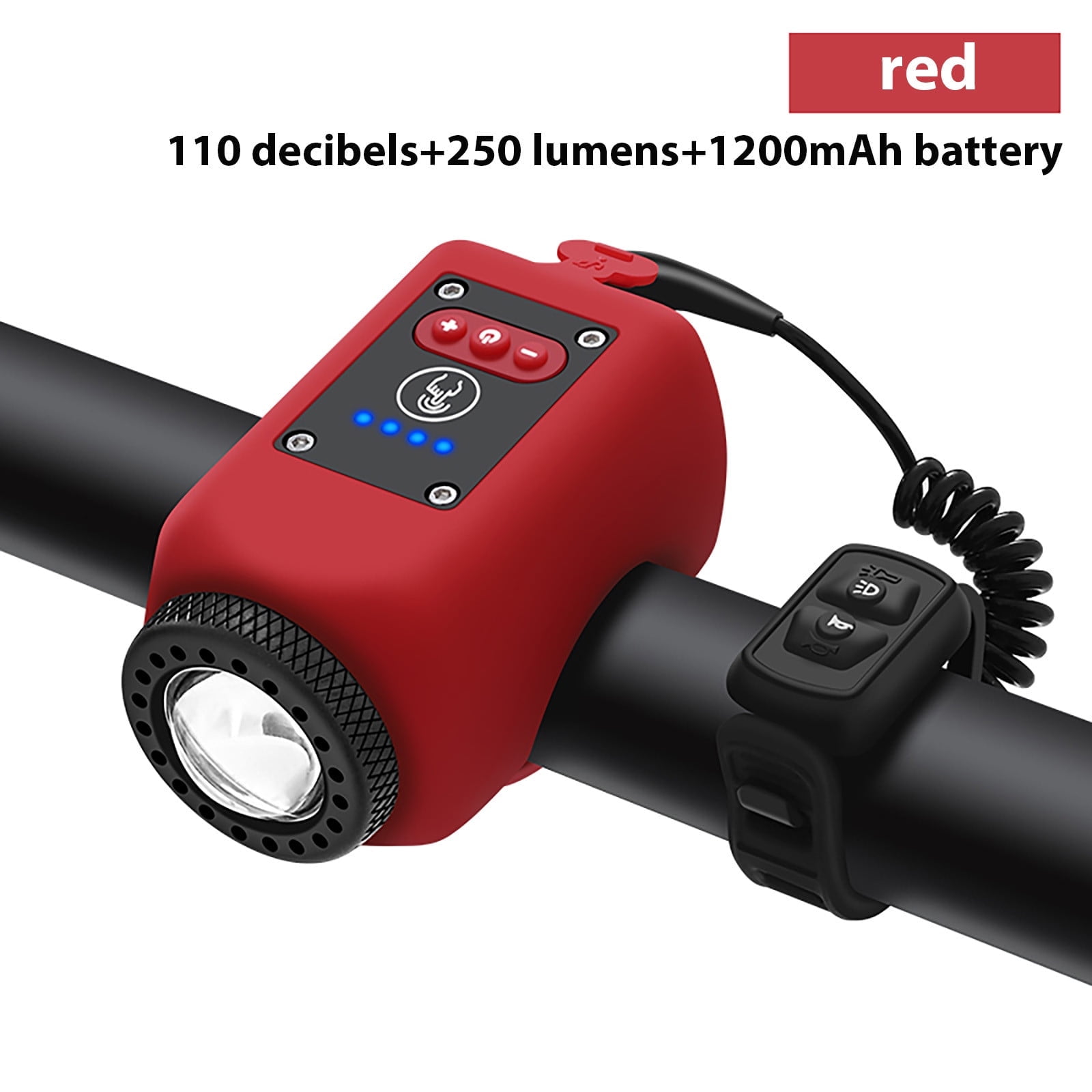 Nololo Bicycle Electric Horn Headlight, Mountain Bike Bell, Silicone ...