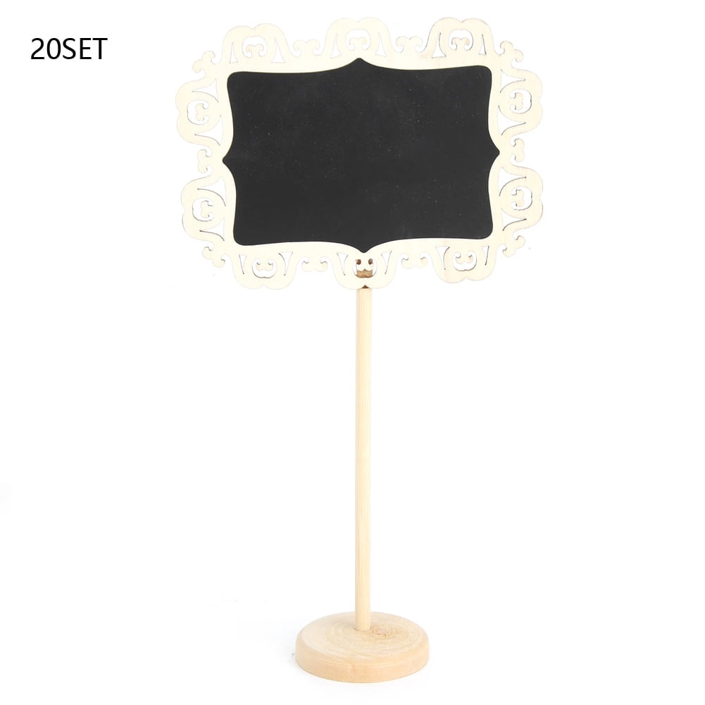 Nololo Blackboard Sign - 20 Sets Mini Blackboard Plant Label Message ...