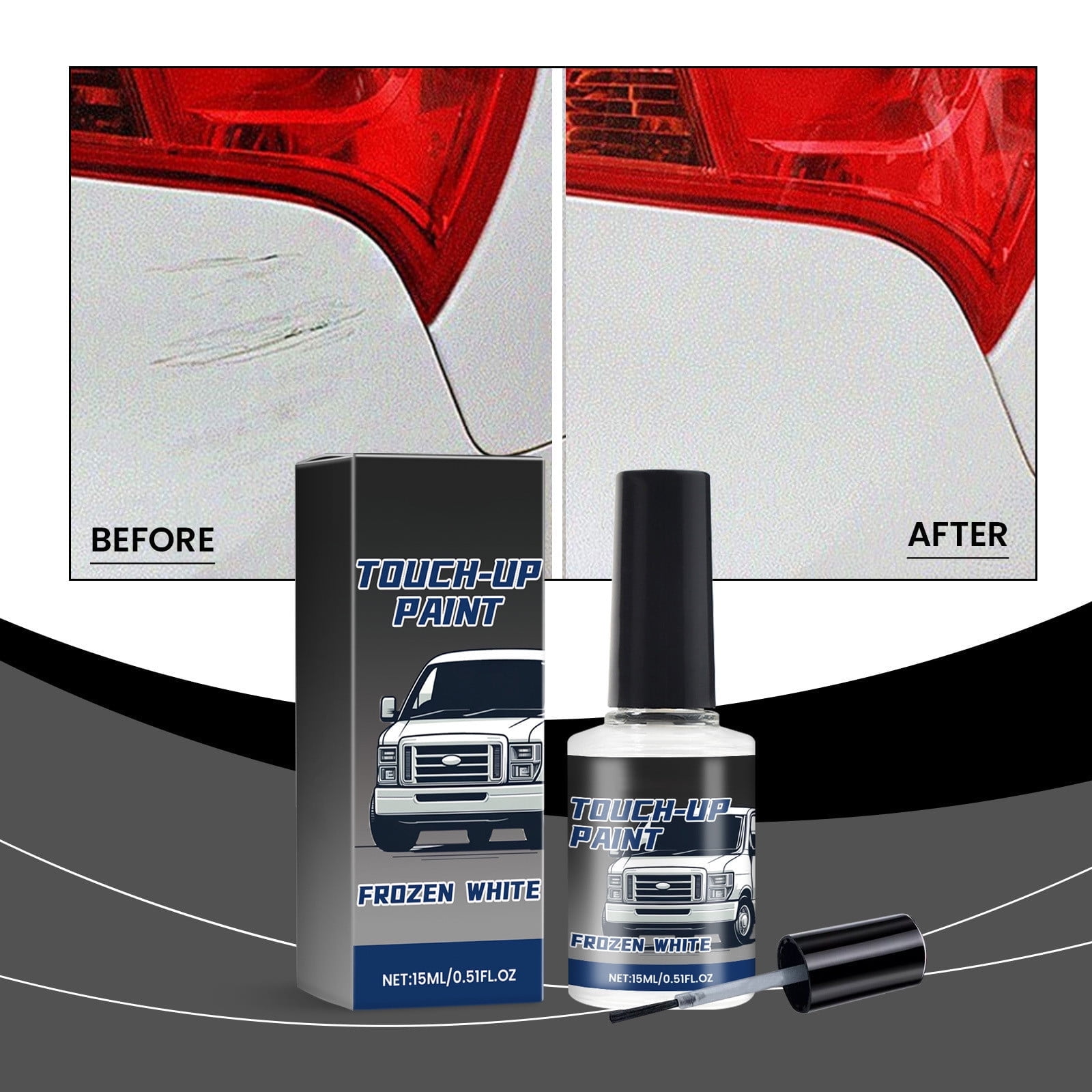 Nololo Car White Up Paint Repair Car Self Brushing Paint Scratch Repair ...