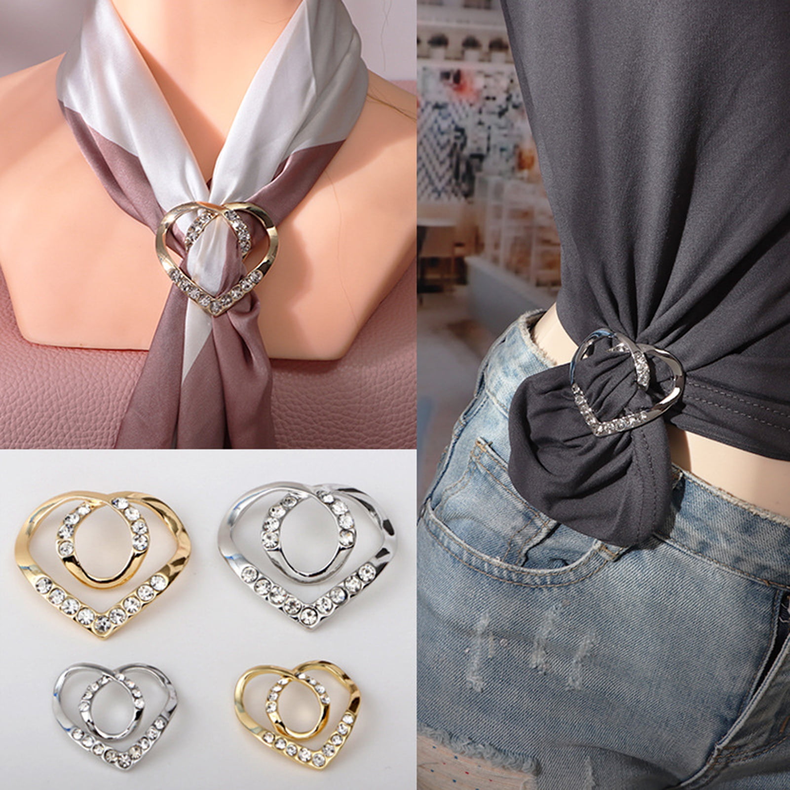 Nololo Clothes Corner Buckle Heart Decorative Accessory - Sweet ...