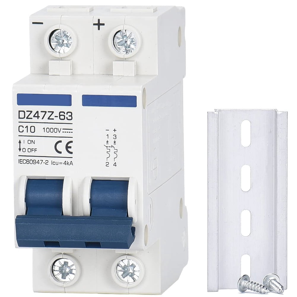 Nololo DC Miniature Circuit Breaker 2 Pole 1000V 32 Amp Isolator DC ...