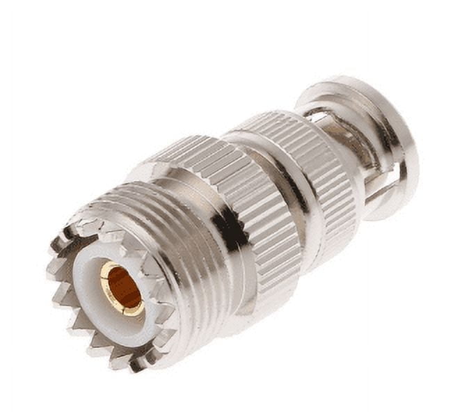 Nololo DEWIN Coaxial Adapter- RF Coaxial Adapter BNC Male Plug to UHF SO239 PL-259 Female Jack ...
