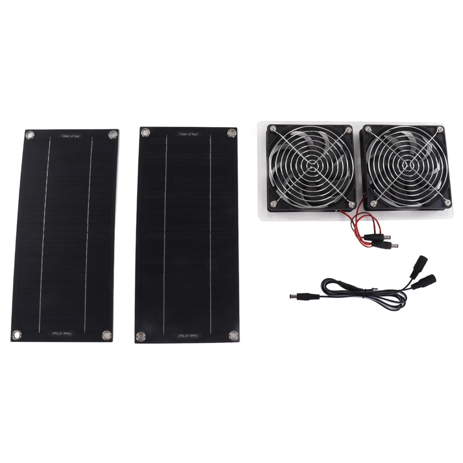 Nololo DEWIN Solar Panel Fan Kit Waterproof Portable Environment ...