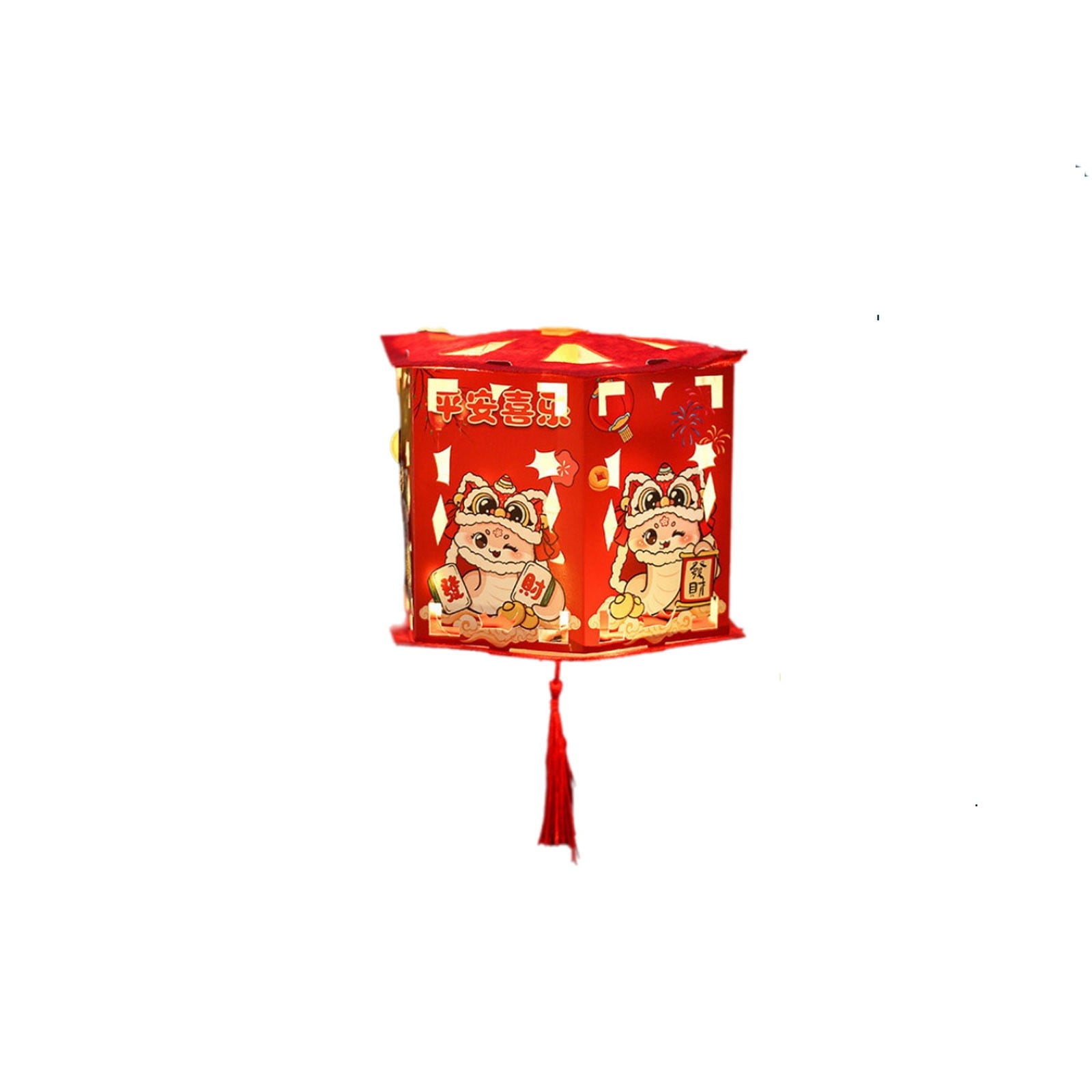 Nololo DIY Handheld Lantern Material Pack, Chinese New Year Red ...