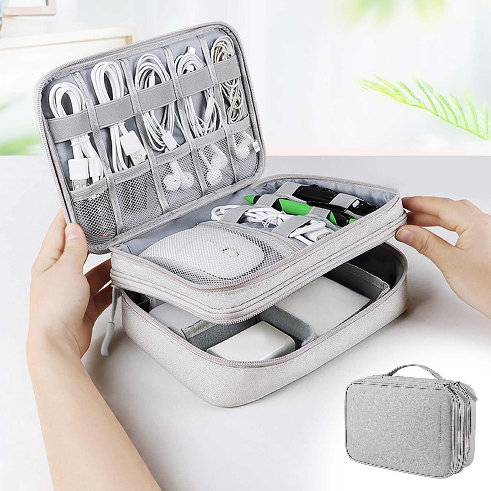 Nololo Electronic Organizer Bag, Waterproof Portable Travel Cable ...