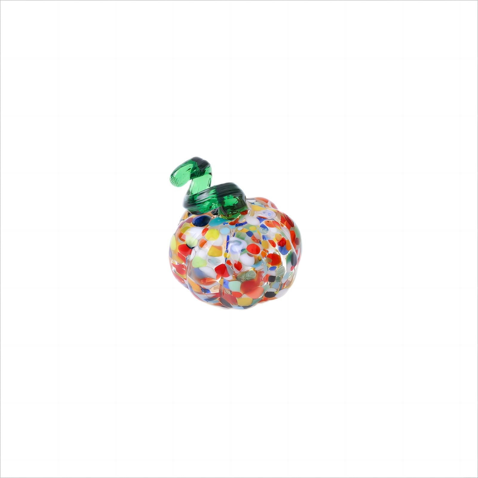 Nololo Halloween Decorations Pumpkin Statue Mini Hand Blown Glass ...