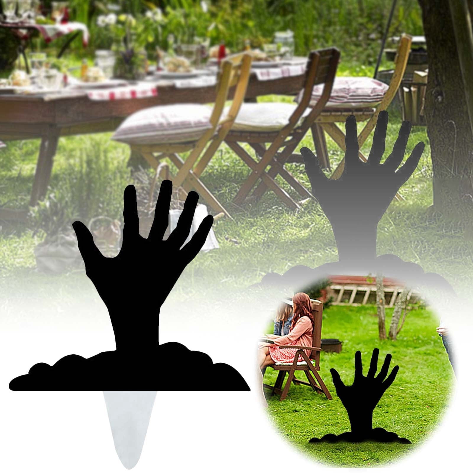 Nololo Halloween Yard Signs with Stakes, Scary Halloween Black Hands ...