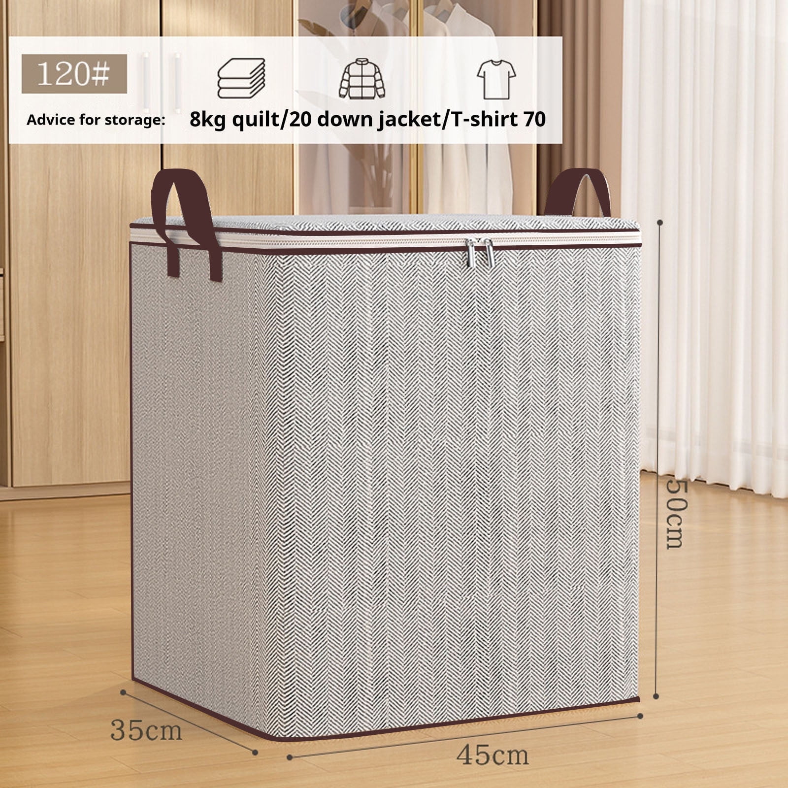 Nololo Home Storage Bins, Clothes Quilt Storage Box Put Closet Large ...