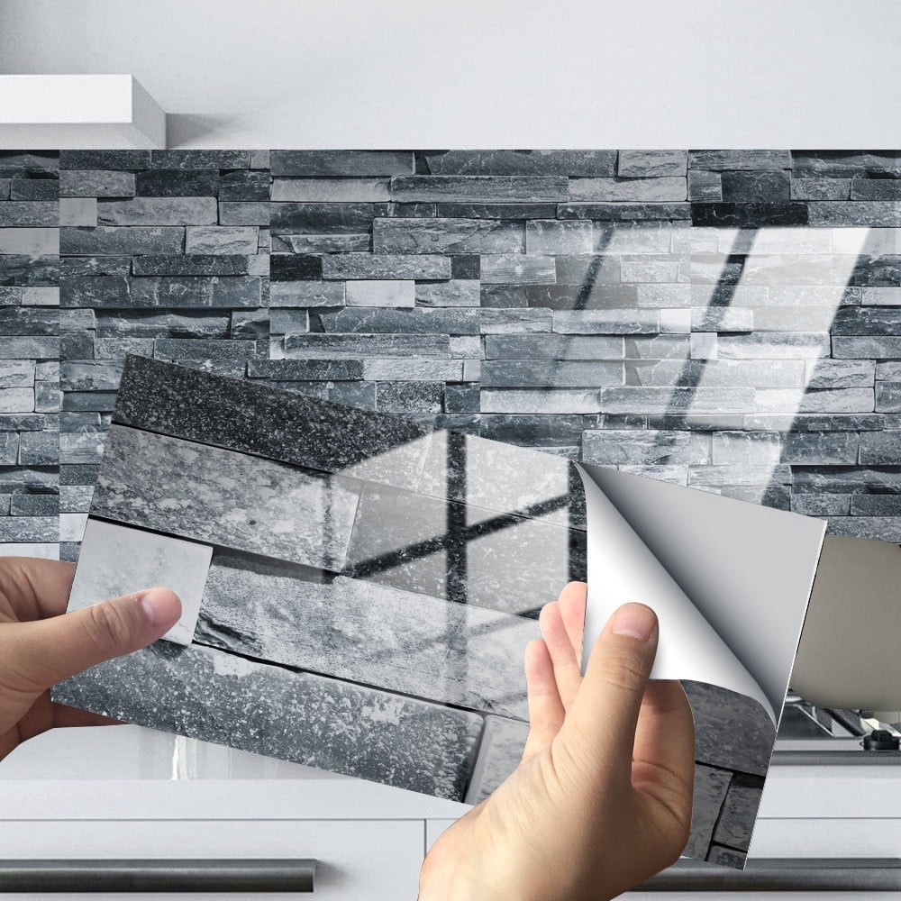 Nololo Imitation Wall Tiles Crystal Film Tile Sticker Adhesive Floor ...