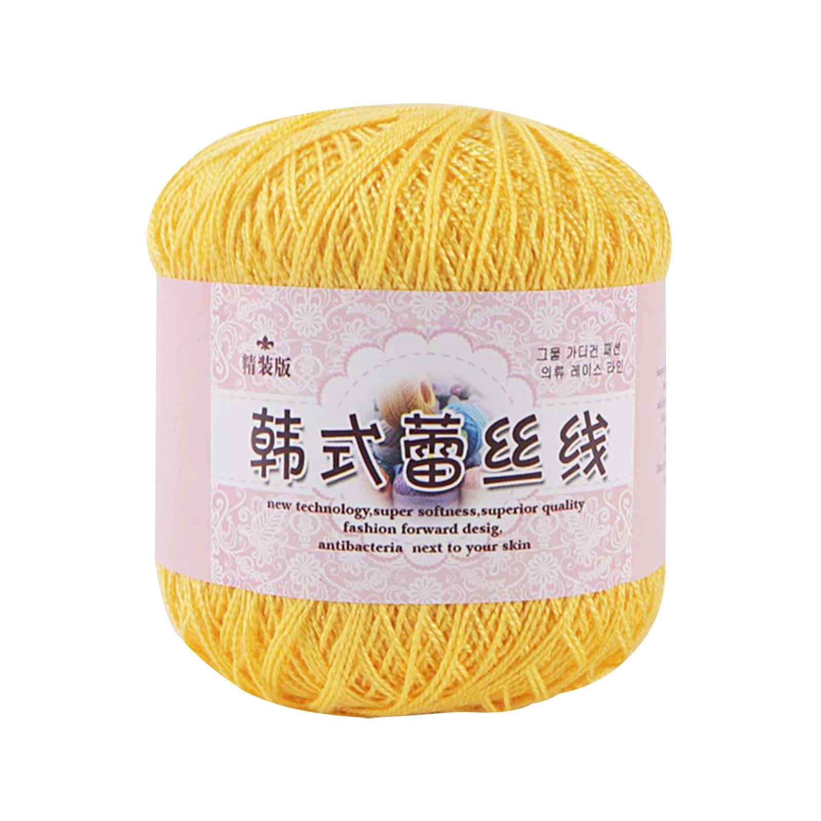 Nololo Lace Thread DIY Woven Mercerized Baby Fine Thread Crochet Yarn ...