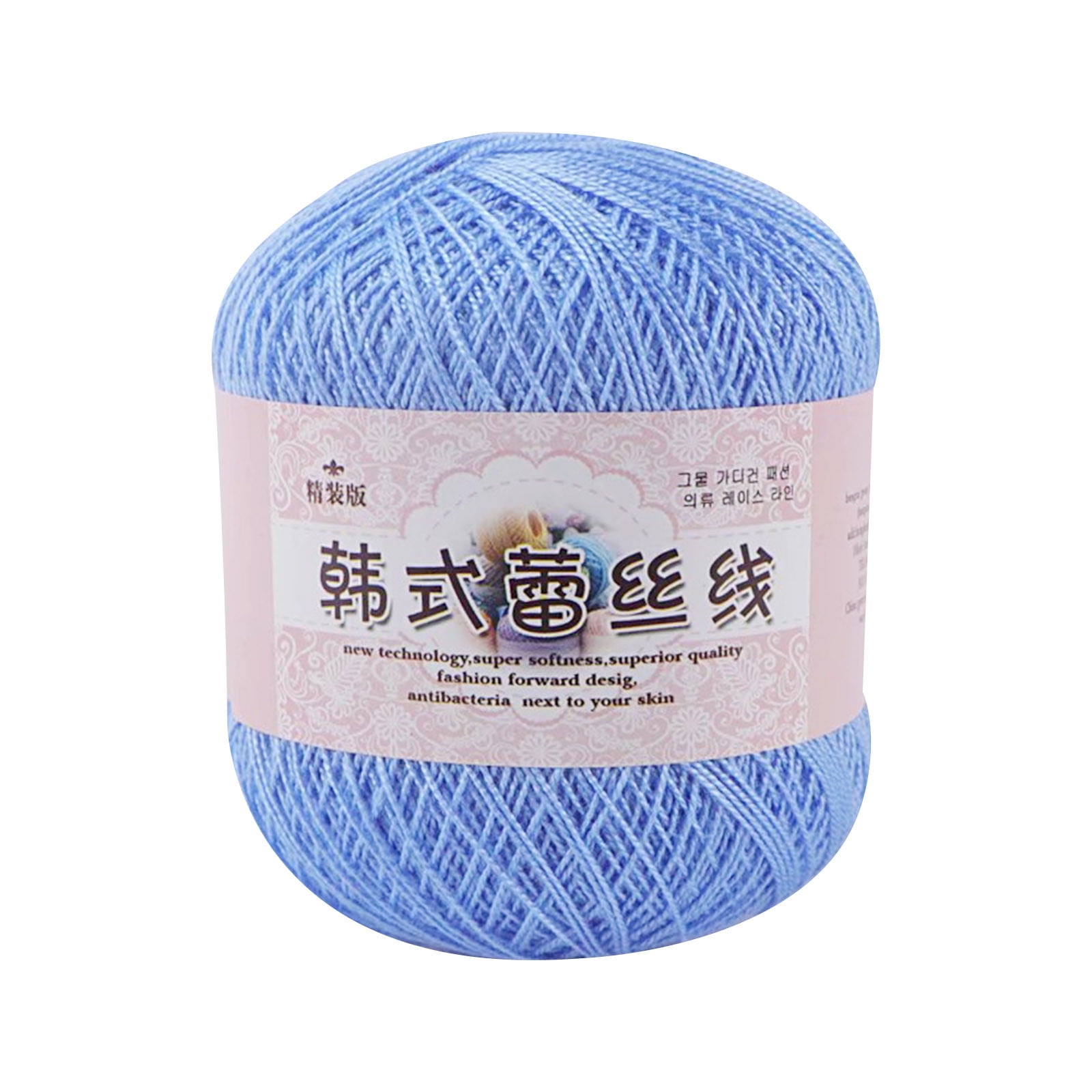 Nololo Lace Thread DIY Woven Mercerized Baby Fine Thread Crochet Yarn ...