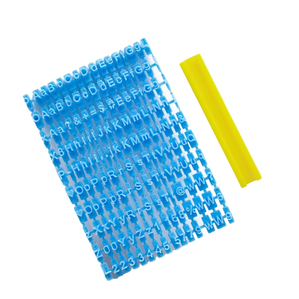 Nololo Letter Stamp Baking Reusable Plastic Embosser Stencils Art ...