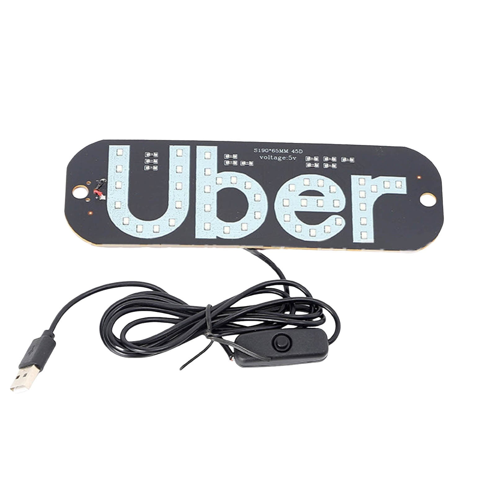 Nololo Lighted LED Sign for USB Plug Sign for Car Windshield Taxi Sign ...