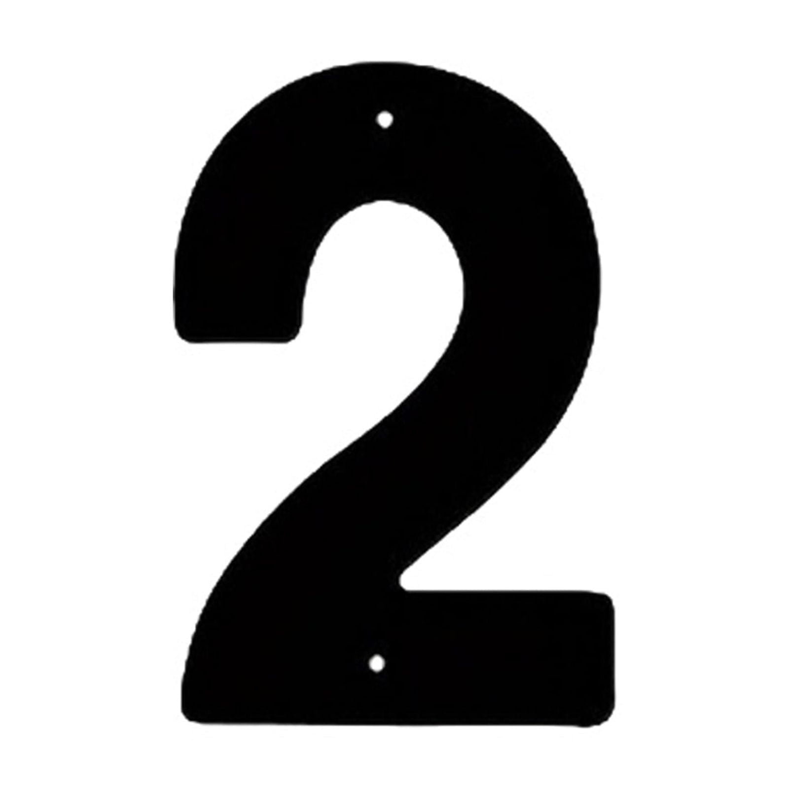 Nololo Metal Door Numbers Home Address Letters Outdoor Metal Mailbox ...