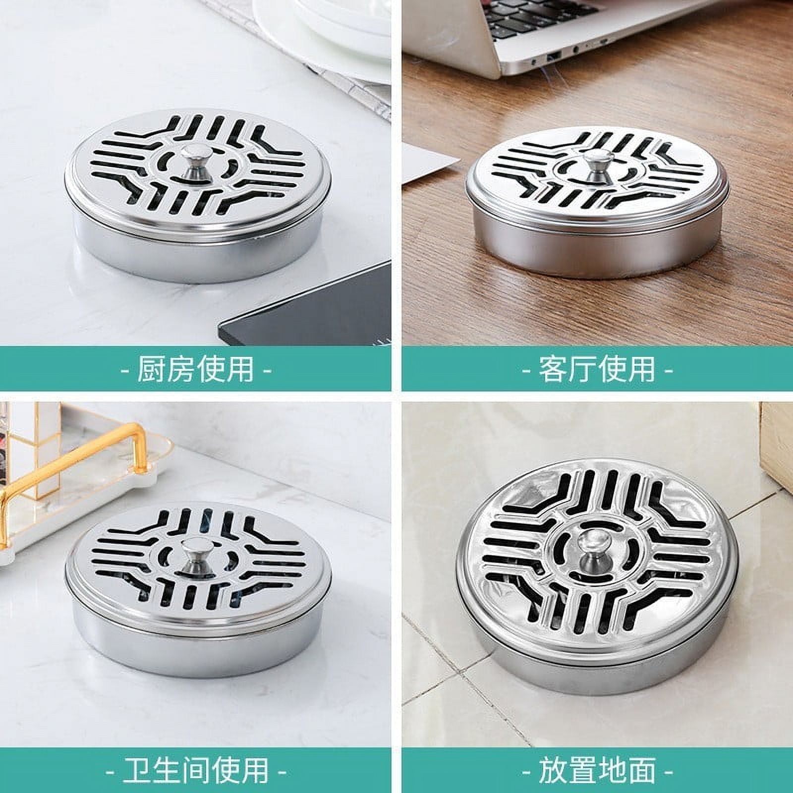 Nololo Mosq Uito Coil Tray Fireproof Stainless Steel Mosq Uito Coil Box ...