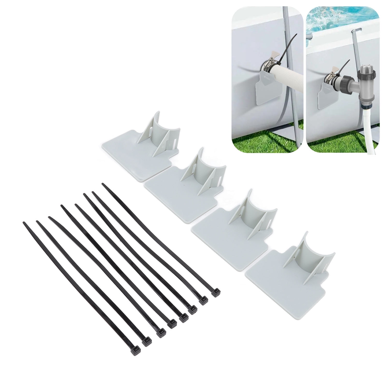 Nololo NIKOU Swimming Pool Pipe Holders, Adjustable Design Study ABS ...