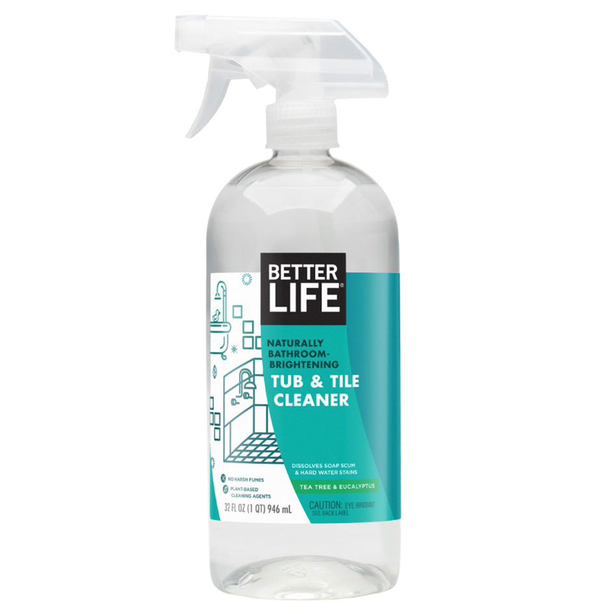Nololo Natural Liquid Tile & Tub Cleaner, Tea Tree and Eucalyptus ...
