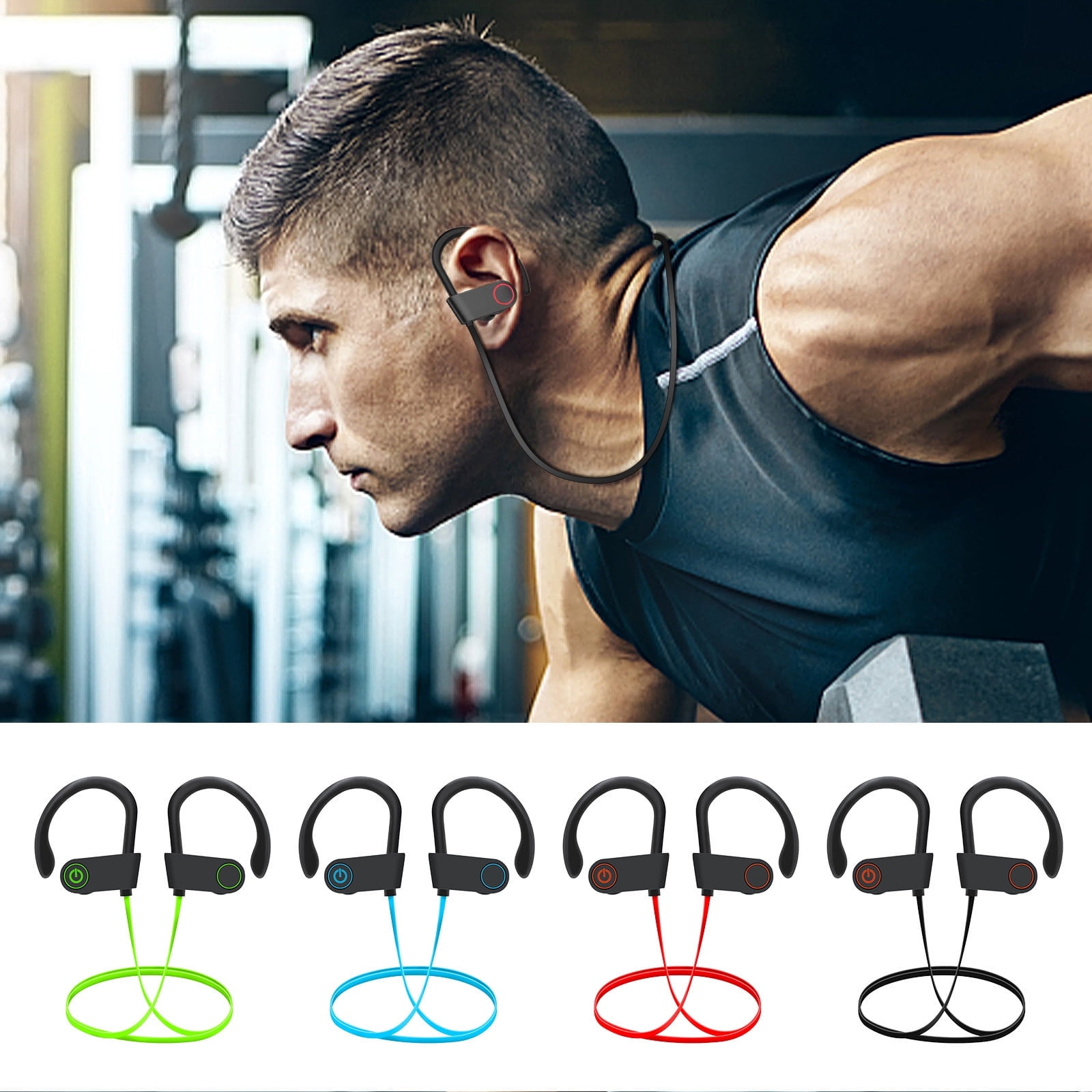 Nololo New Headphones with Microphone Ear Mounted, No Noise Connection ...