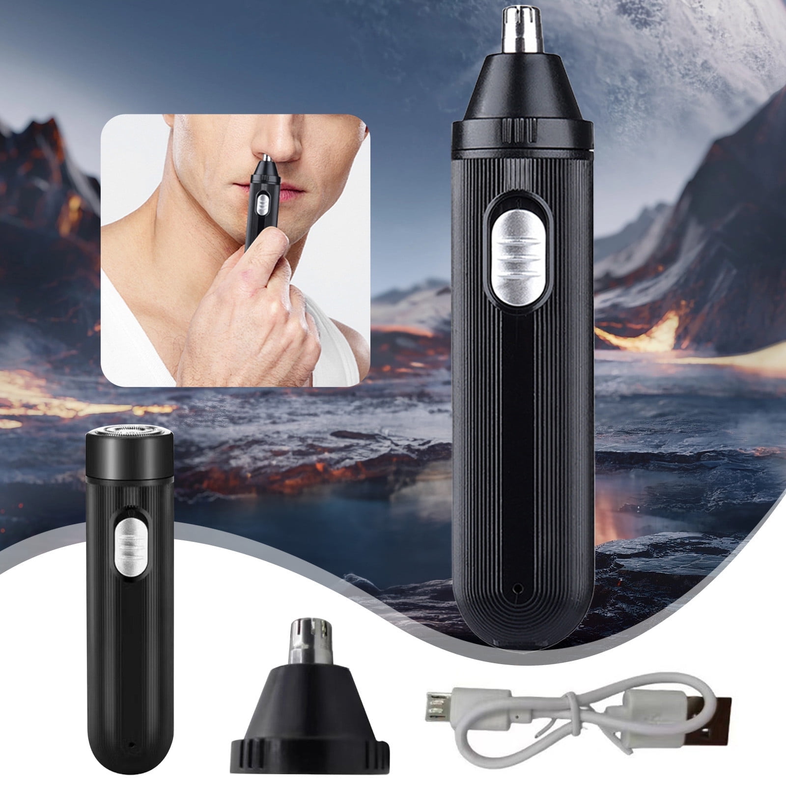 Nololo Nose Hair Trimmer Shaver 2 in 1, 2024 New Rechargeable Nose Hair ...