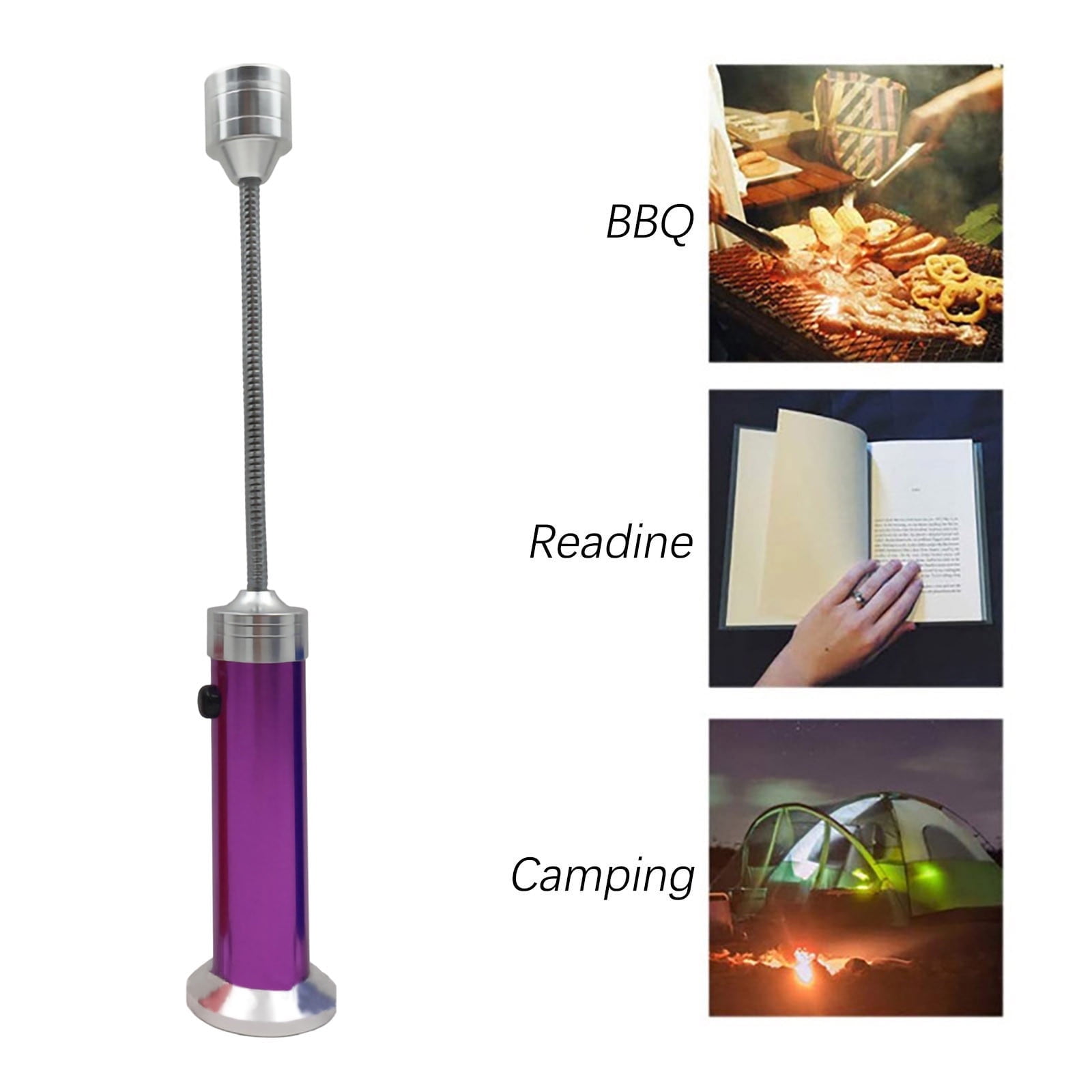 Nololo Outdoor BBQ Light Super Bright LED BBQ Magnetic Base 360 Degree Flexible Rotating ...