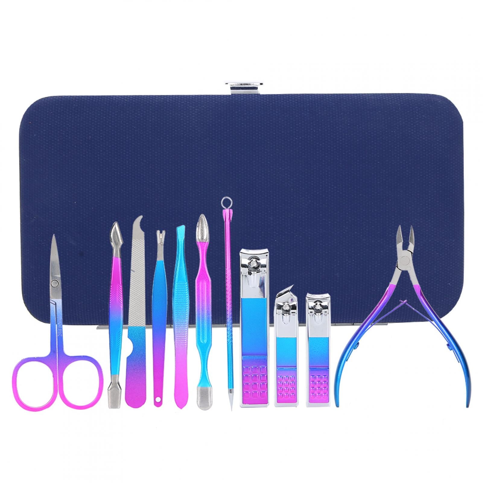 Nololo Pedicure Manicure Set, 12pcs Nail Clipper Set Eyebrow Scissors ...