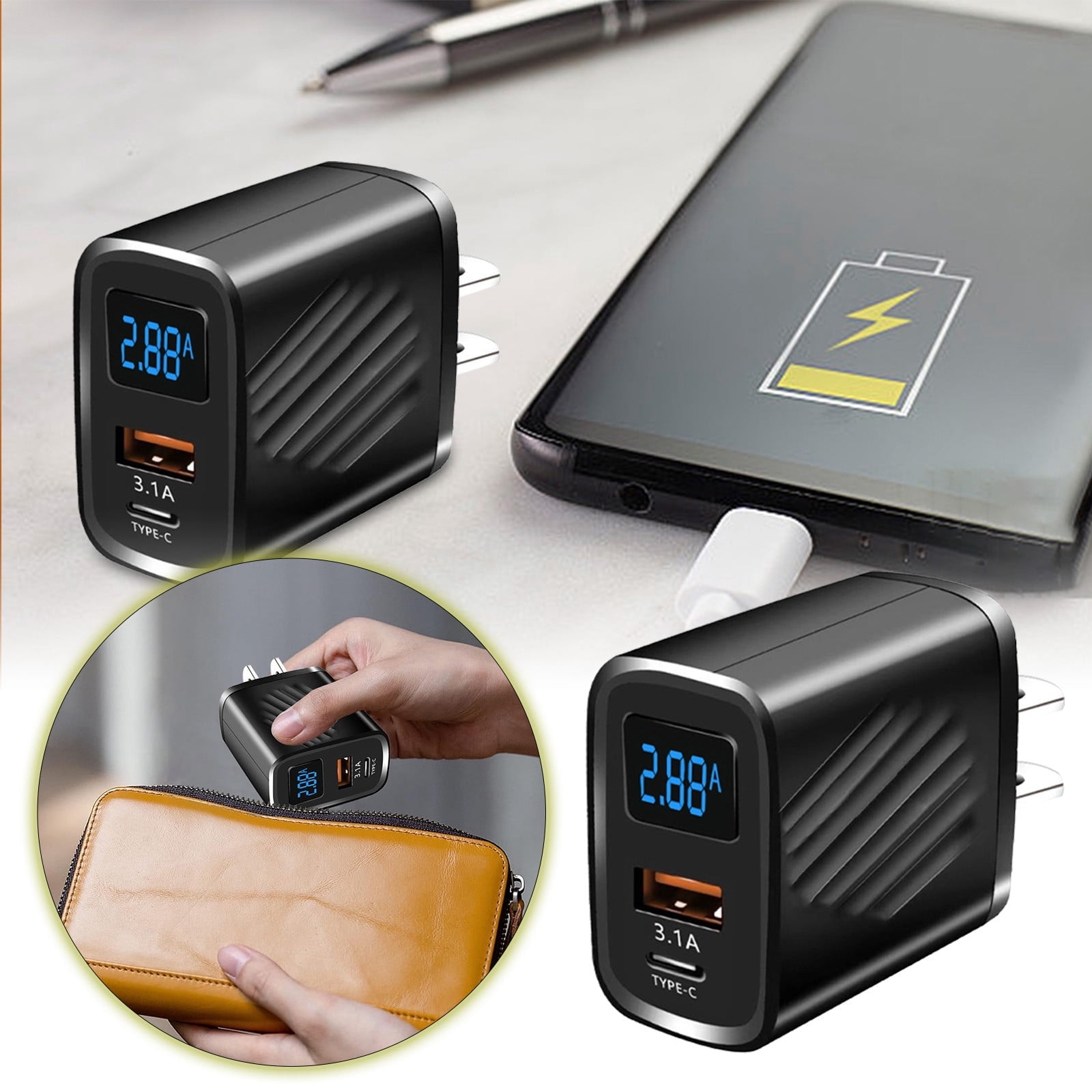 Nololo Port USB Travel Power Adapter Global Mobile Phone Charger US ...