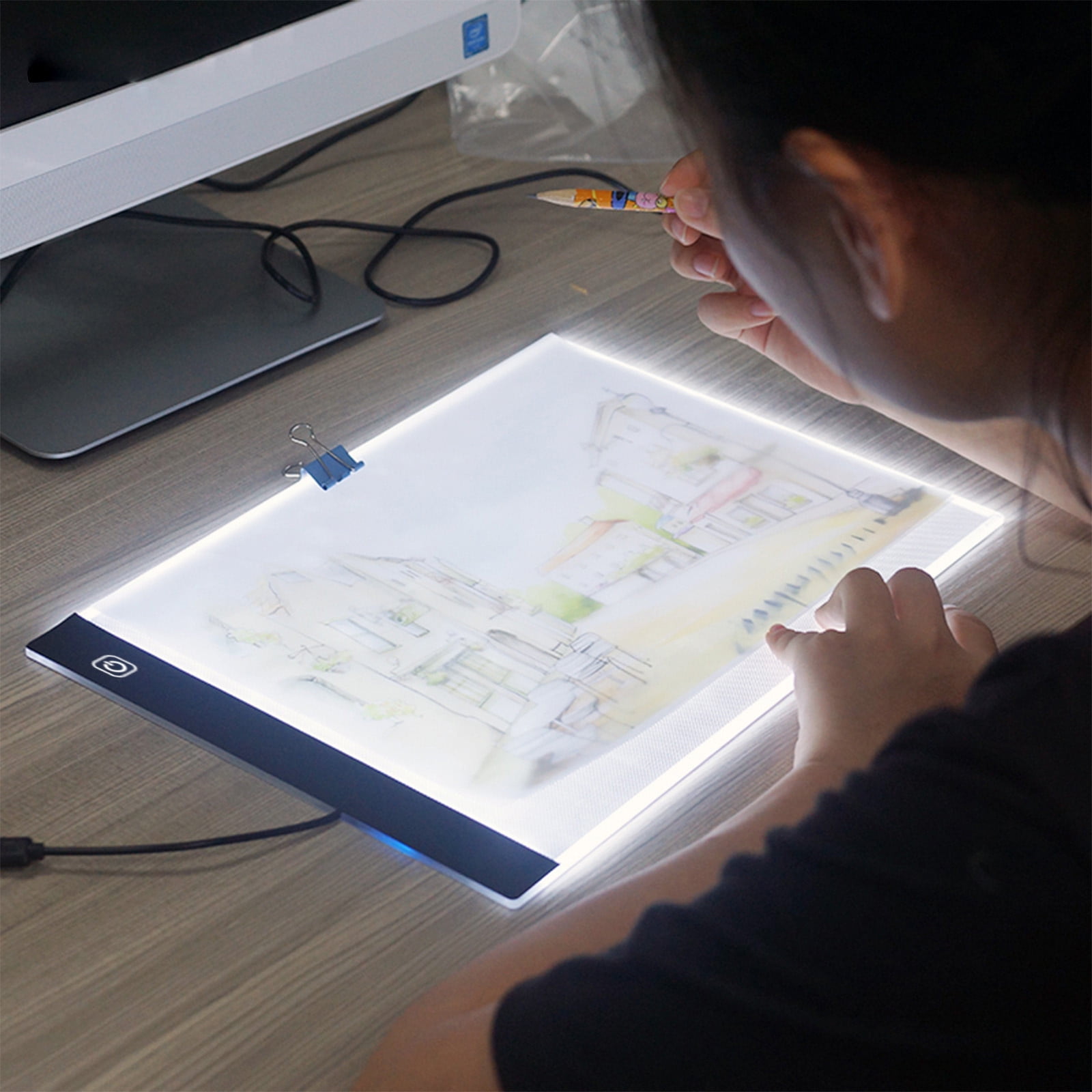 Nololo Portable A5,A4 Tracing LED Copy Board Box, Slim Pad, USB Power Copy Drawing Board Tracing ...