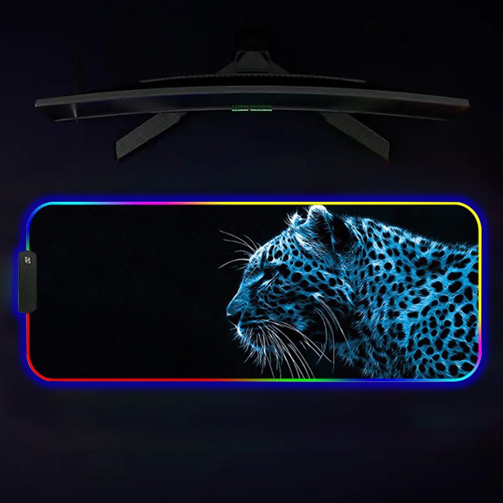 Nololo RGB Gaming Mouse Mat Pad Large Extended Led Mousepad with 12 ...