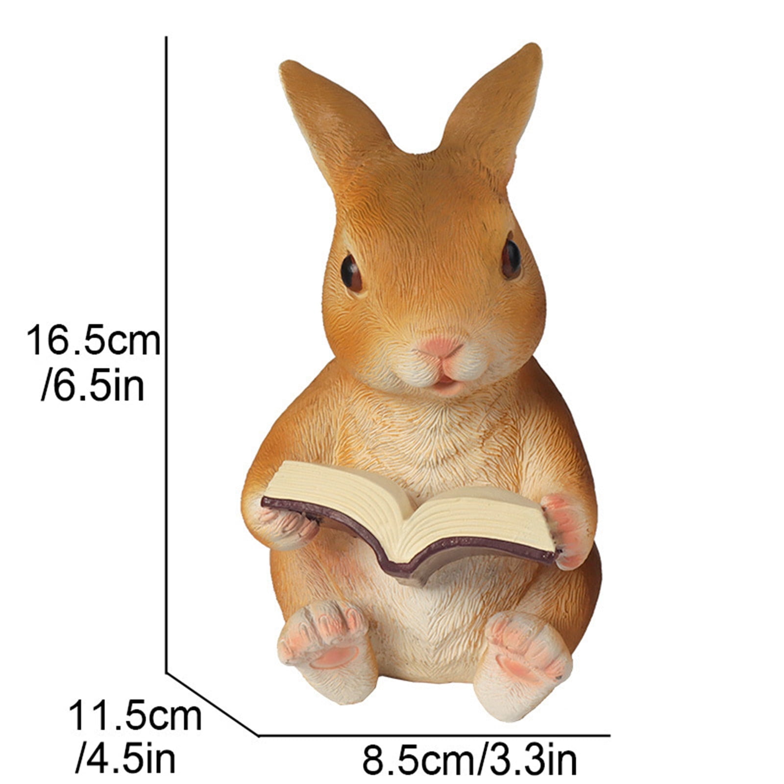 Nololo Rabbit Garden Statues Decor, Cute Sculptures Outdoor Resin ...