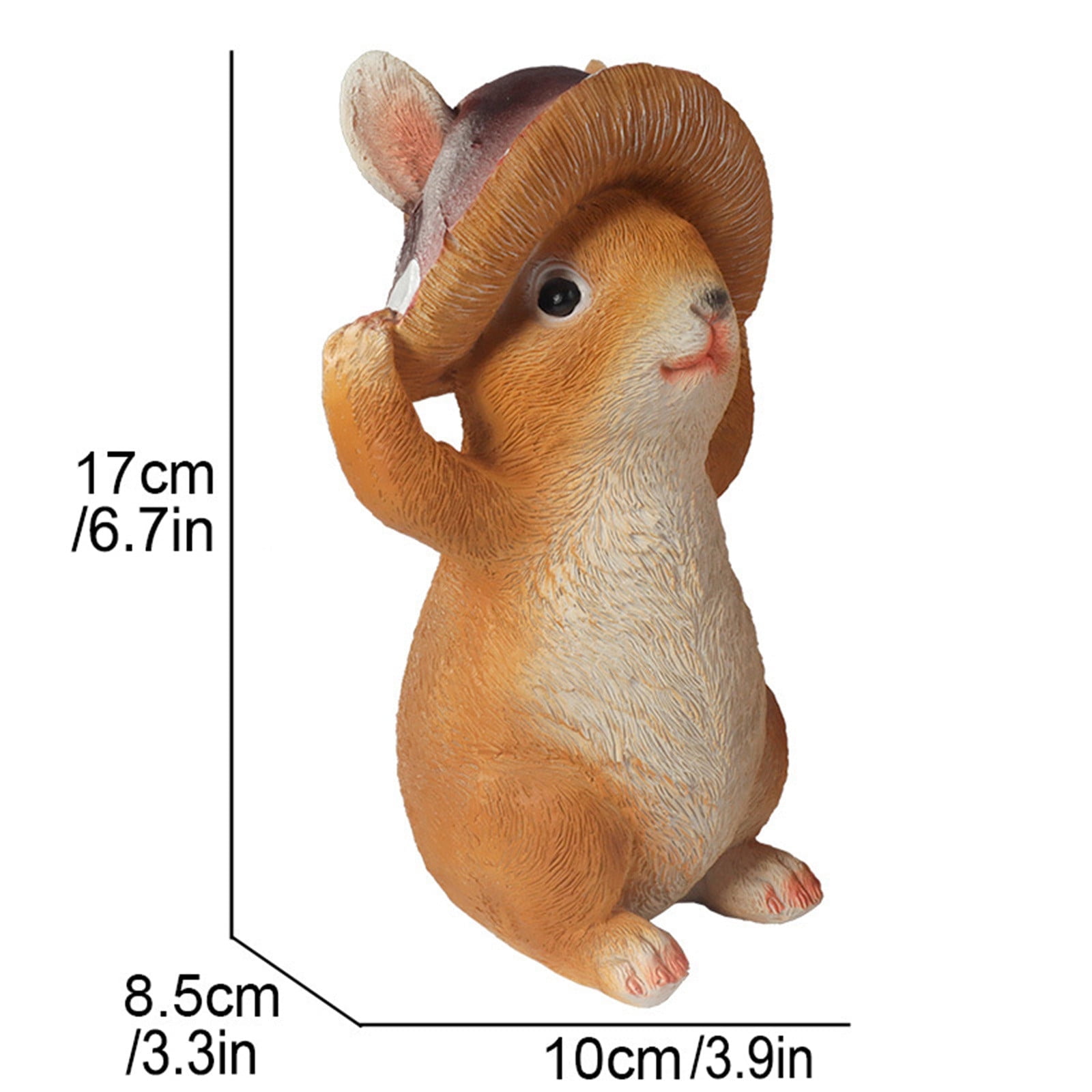 Nololo Rabbit Garden Statues Decor, Cute Sculptures Outdoor Resin ...