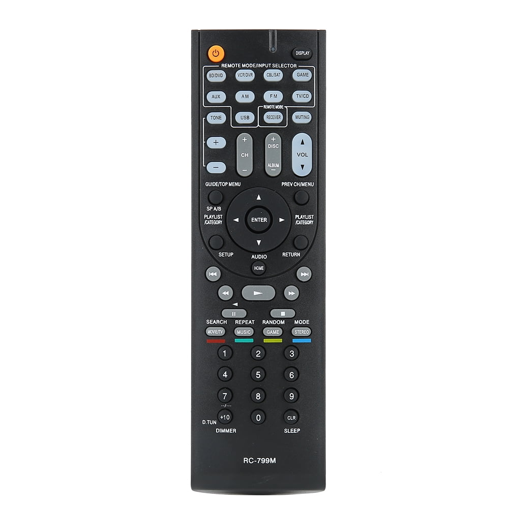 Nololo Remote Control for Onkyo, Universal Remote Control, ABS Black Remote Control Replacement ...