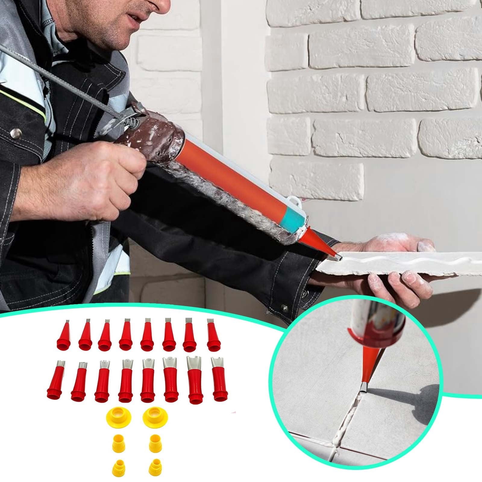 Nololo Removable Stainless Steel Caulking Nozzle For Bathroom Kitchen ...