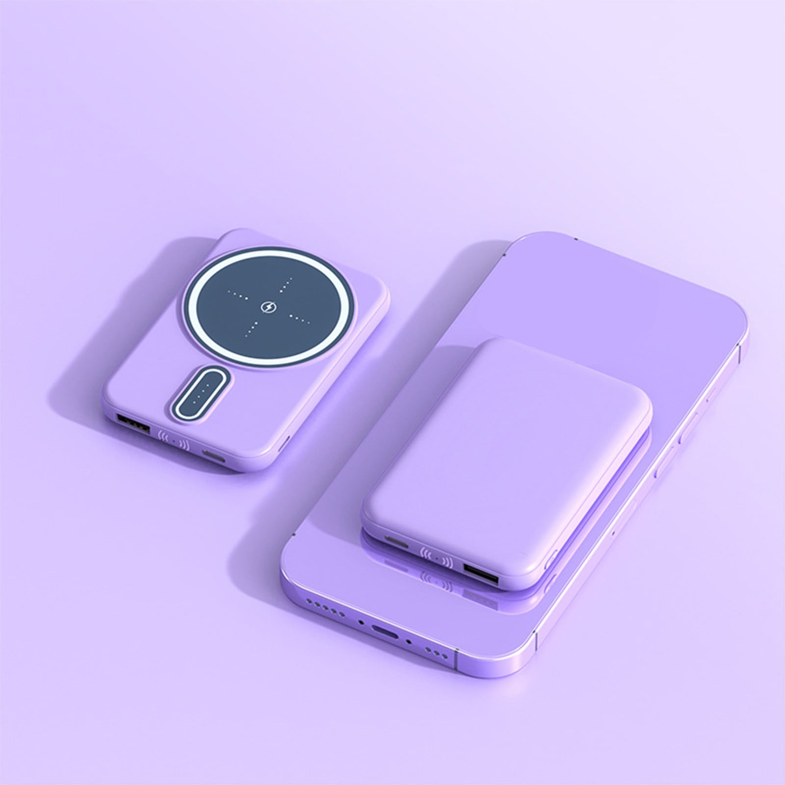 Nololo SAFE and STABLE Mobile Power! Wireless Power Bank, Slim 5000mAh ...