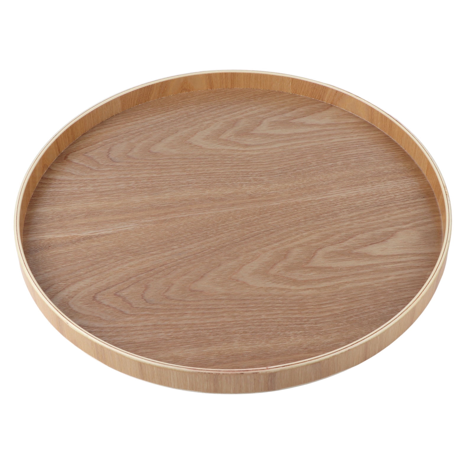 Nololo Samfox Tea Tray, Solid Wood Round Shape Tea Coffee Snack Food ...