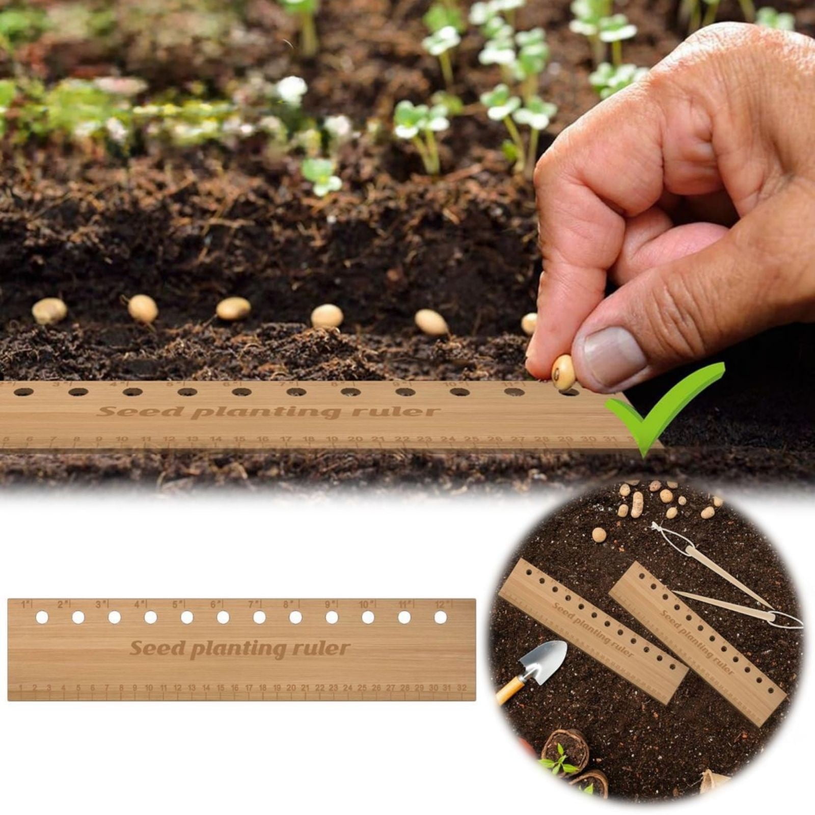 Nololo Seed Spacer Tool for Maximum Harvest, Organized Plants & Less ...