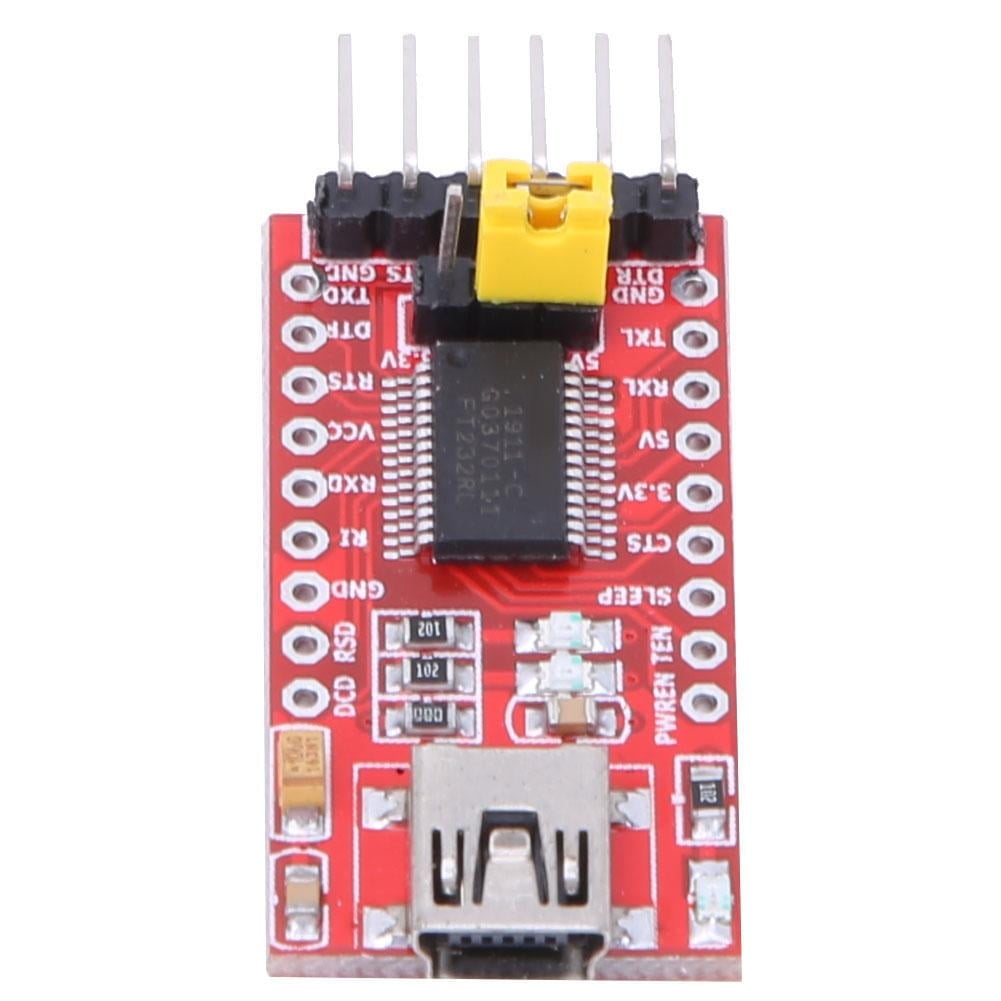 Nololo Serial Port Adapter Module, Downloader USB To TTL 3.3V 5V FT232RL Adapter Module 500mA ...