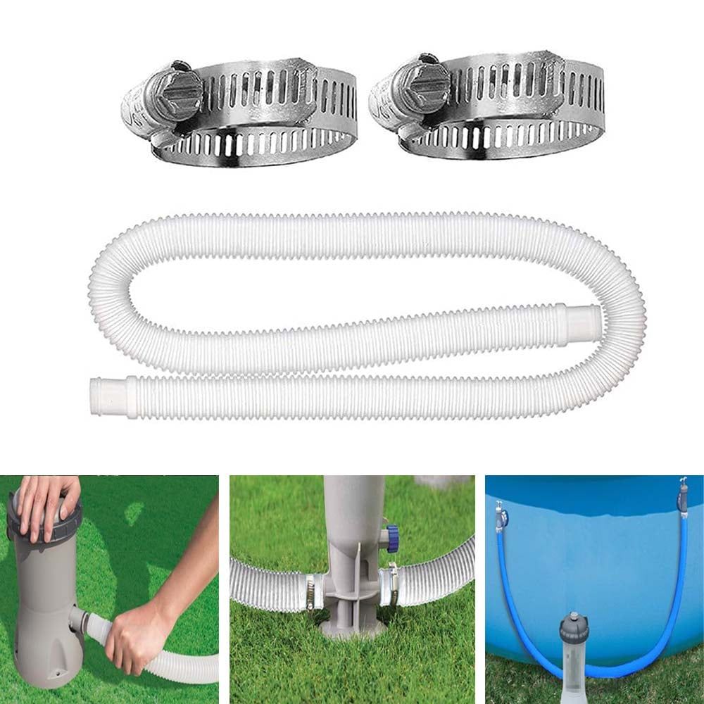 Nololo Set of 3 Swimming Pool Replacement Hose, 59” Long Hose for Above ...