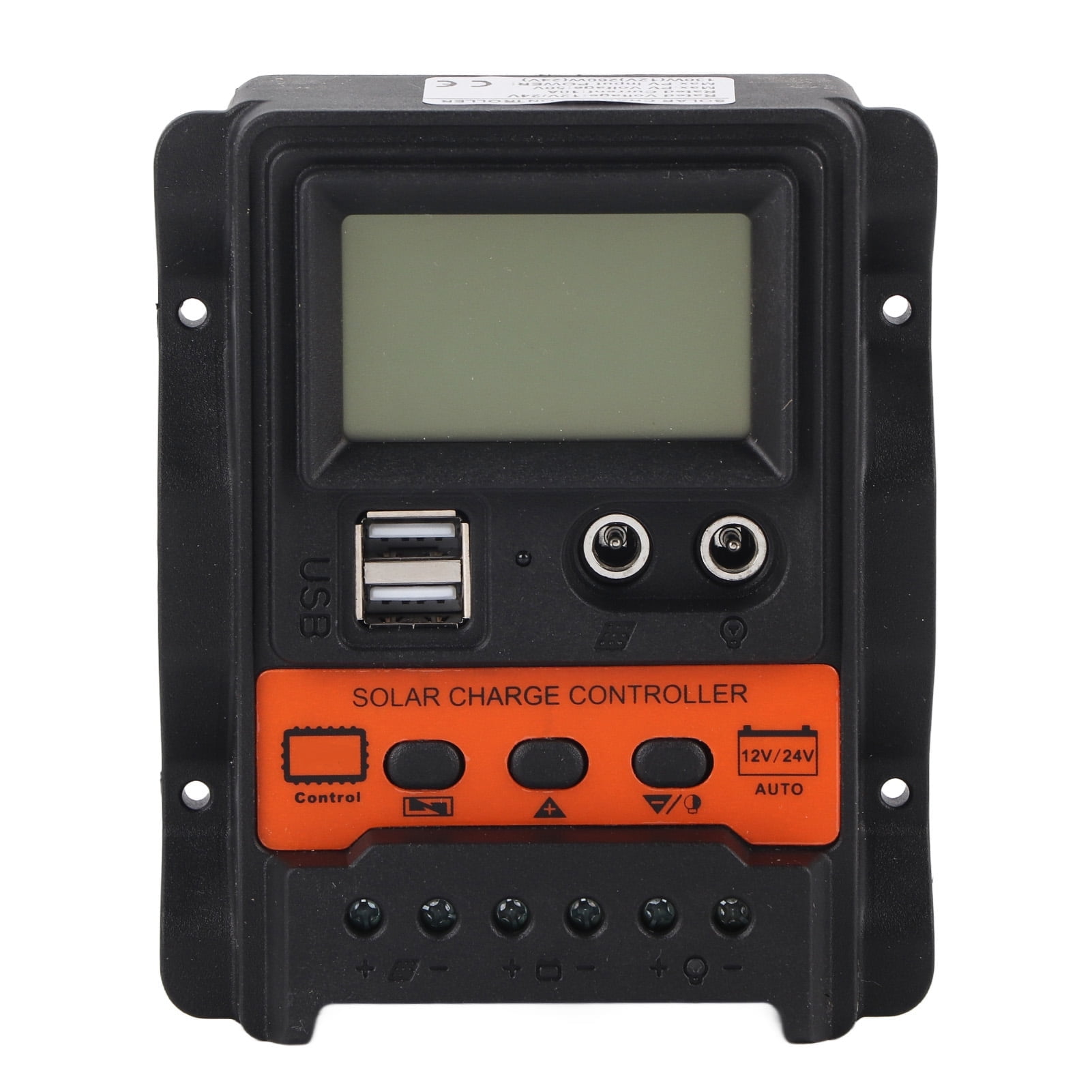 Nololo Solar Charge Controller, Adjustable LCD Display PWM Charging ...