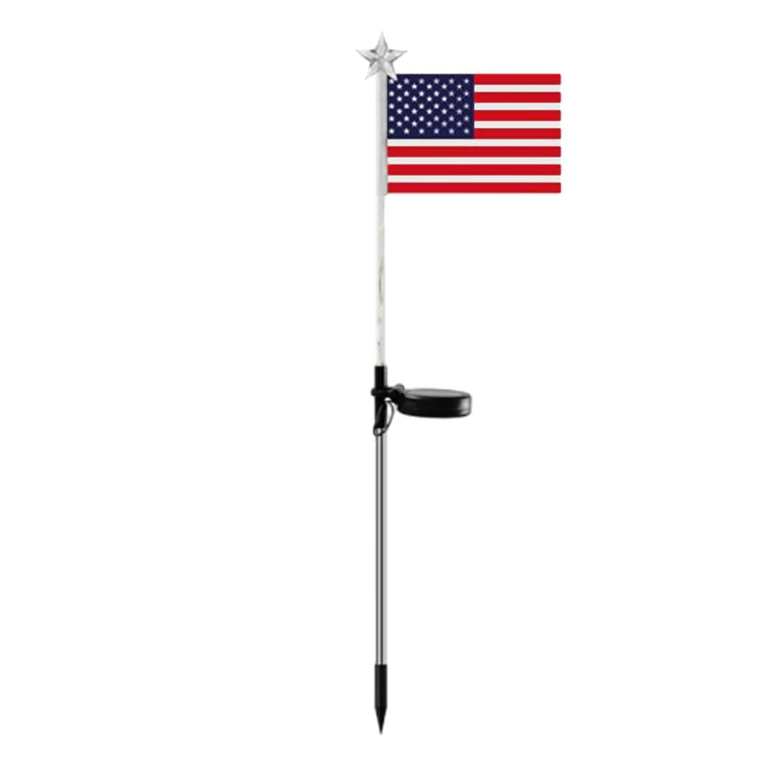 Nololo Solar Flag Pole Light Flagpole Light Upgrade Solar Powered ...