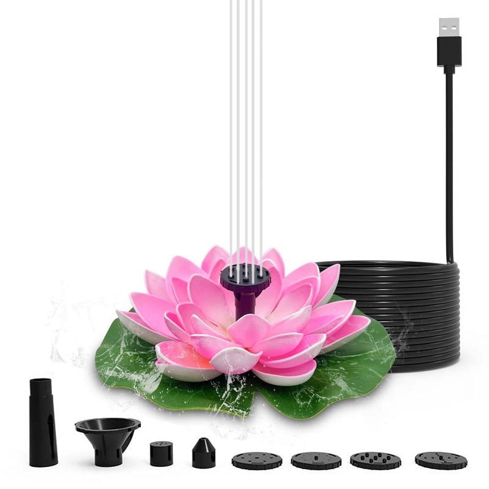 Nololo Solar Floating Outdoor Water Feature Garden Pond Water Feature ...
