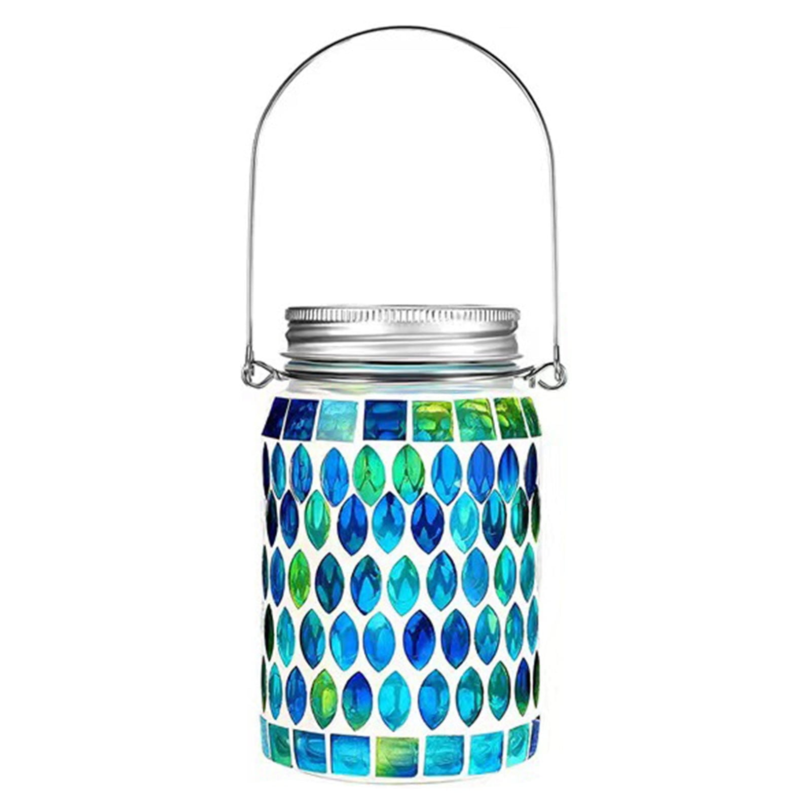 Nololo Solar Mosaic Lawn Lantern Solar Mason Sunshine Can Lights ...