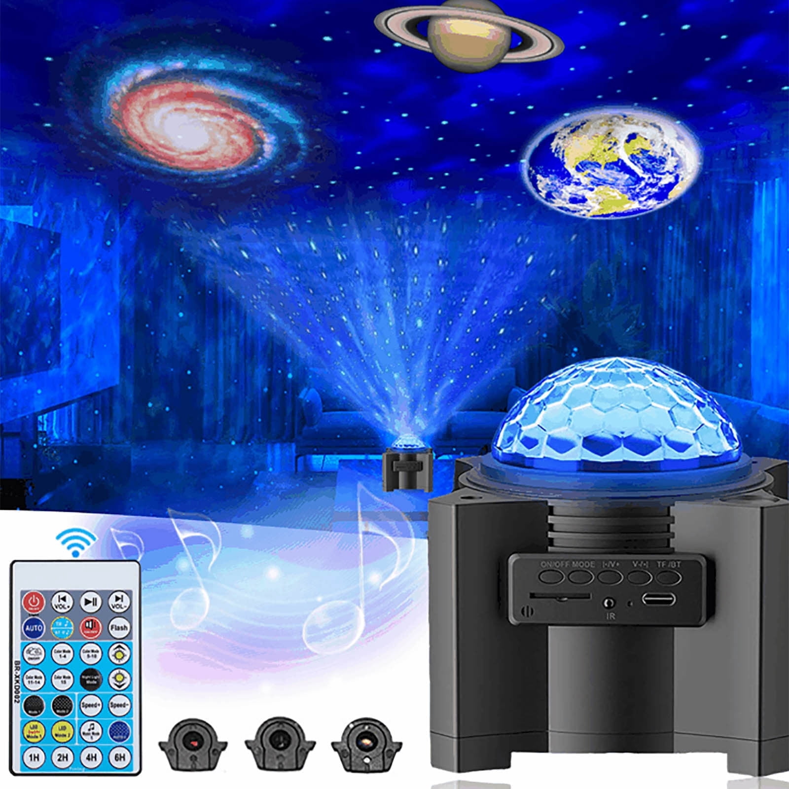 Nololo Speakers Wireless BT 5.0 Speaker USB Music Watermark Projection ...