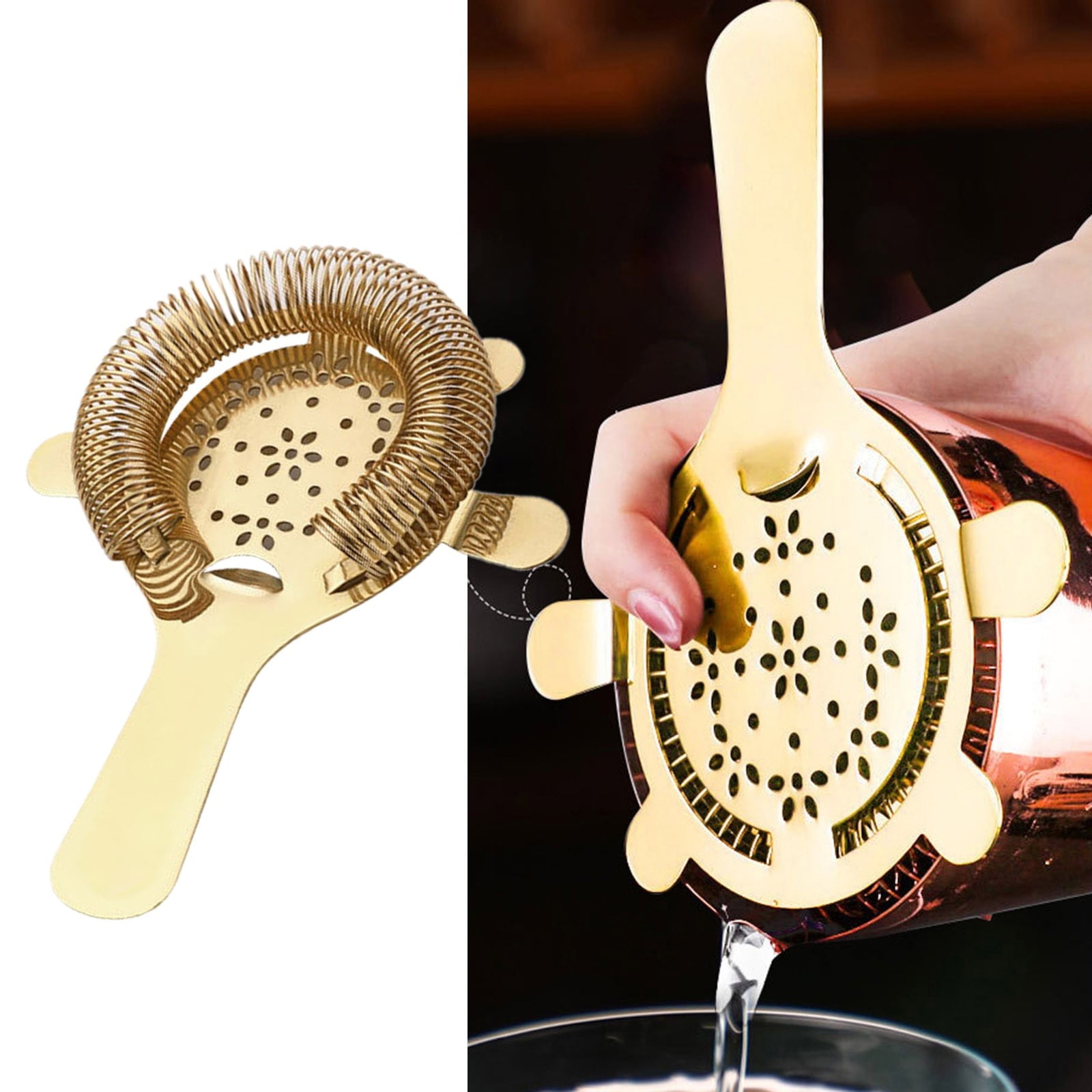 Nololo Stainless Steel Flower Ice Filter Ice Separator Shaker Coffee ...