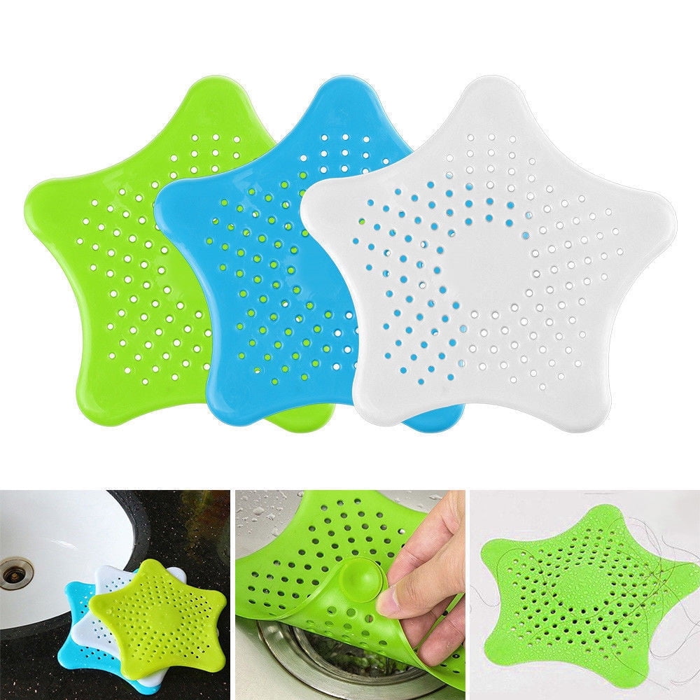 Nololo Starfish TPR Hair Catcher Easy Install Drain Catches - Walmart.com